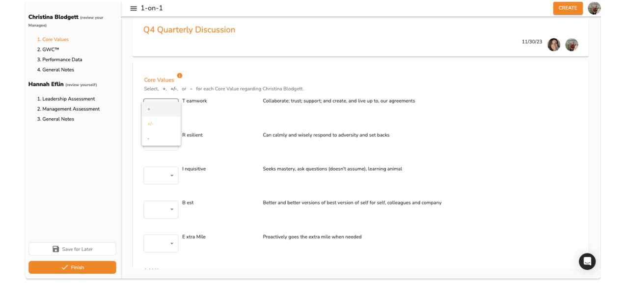 People First, then Vision: the EOS® People Analyzer