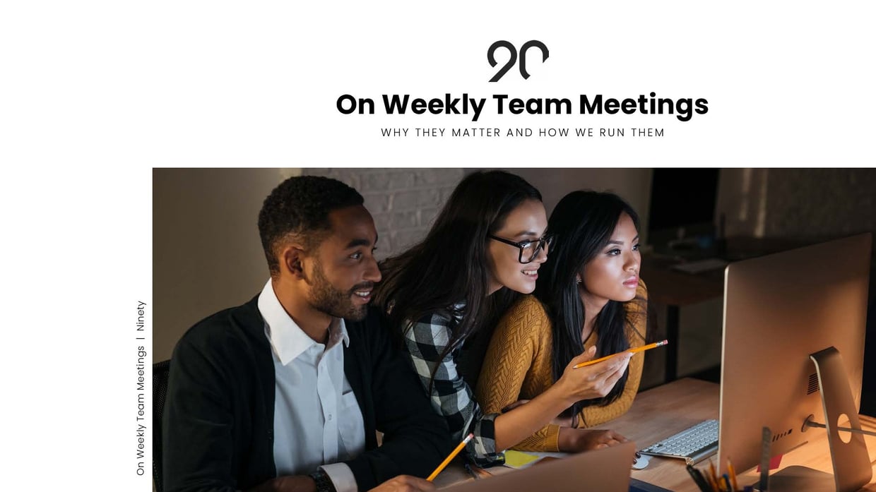 On Weekly Team Meetings