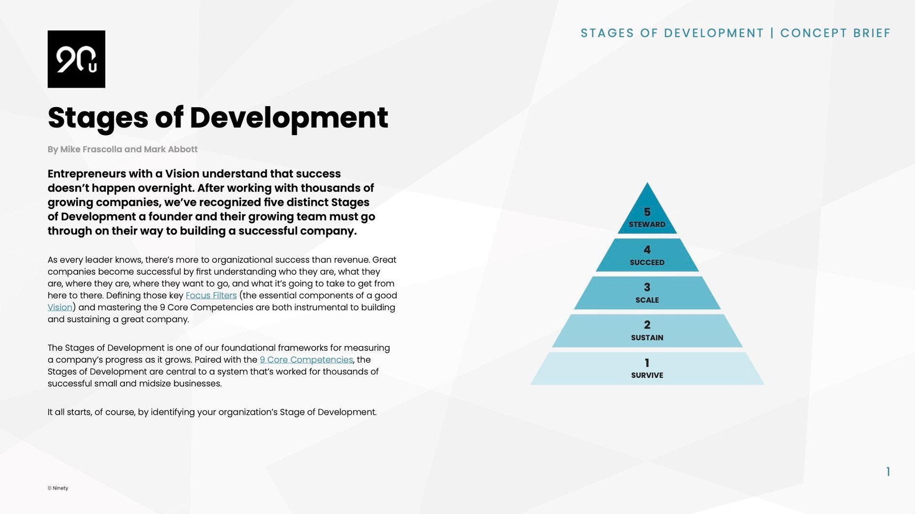 Stages of Development
