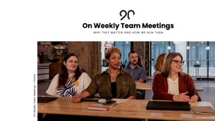 On Weekly Team Meetings