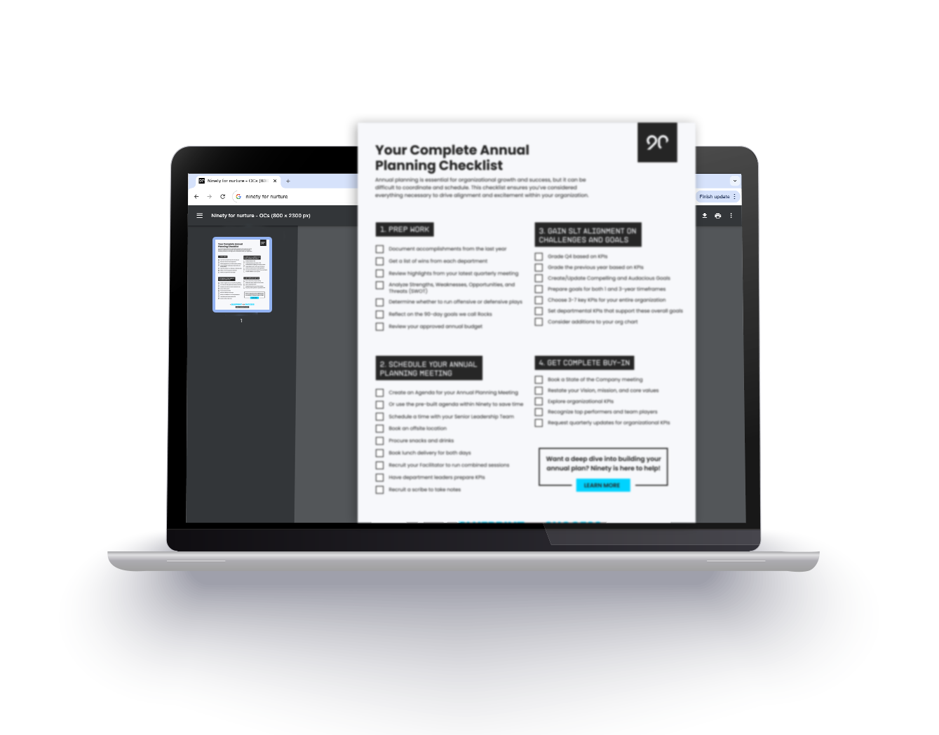 Annual Planning Checklist
