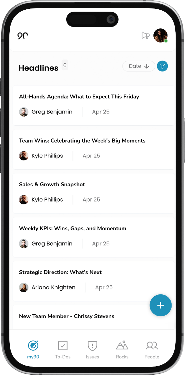 NEW Ninety Mobile App | Your team. Your tools. Anywhere.