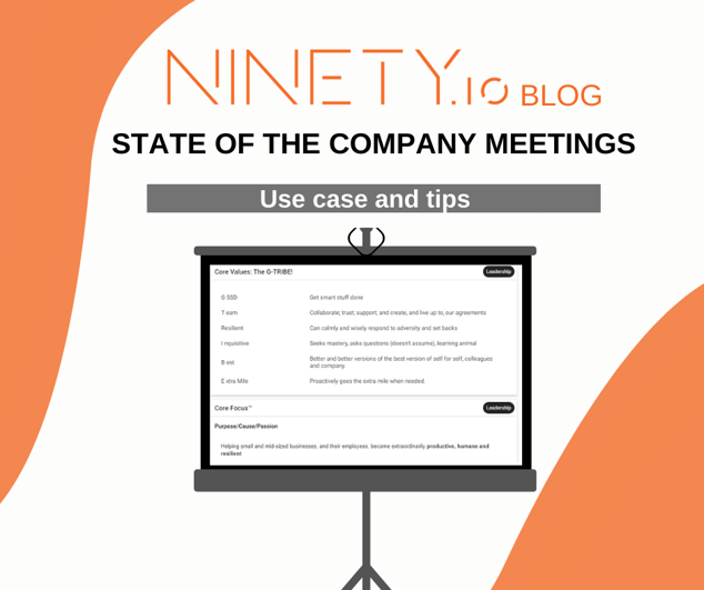 Using Ninety to Support "State of the Company" Meetings