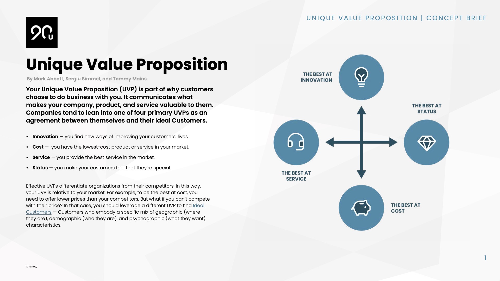 Unique Value Proposition