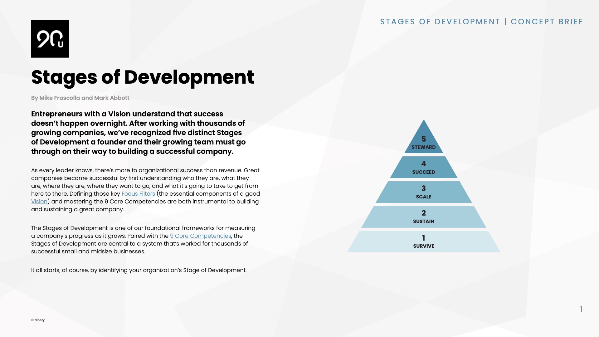 Stages of Development